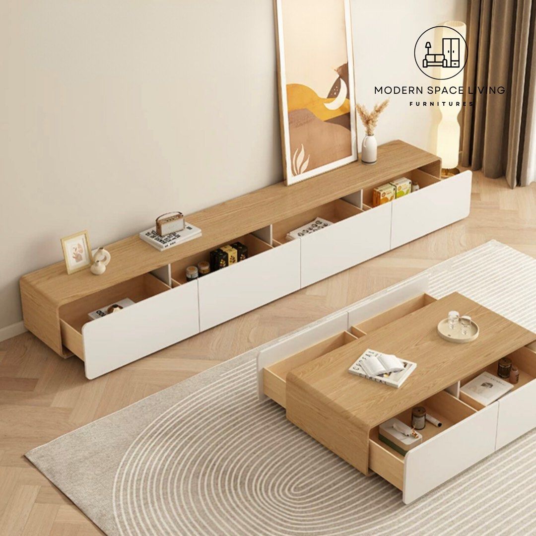 WESTY Modern TV Console / Coffee Table - TVC222, Furniture & Home ...