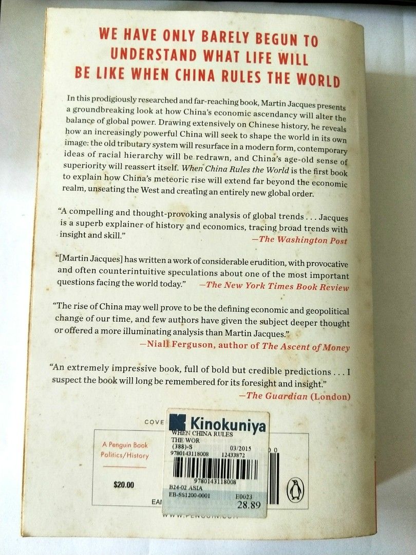 When China Rules the World by Martin Jacques, Hobbies & Toys, Books ...