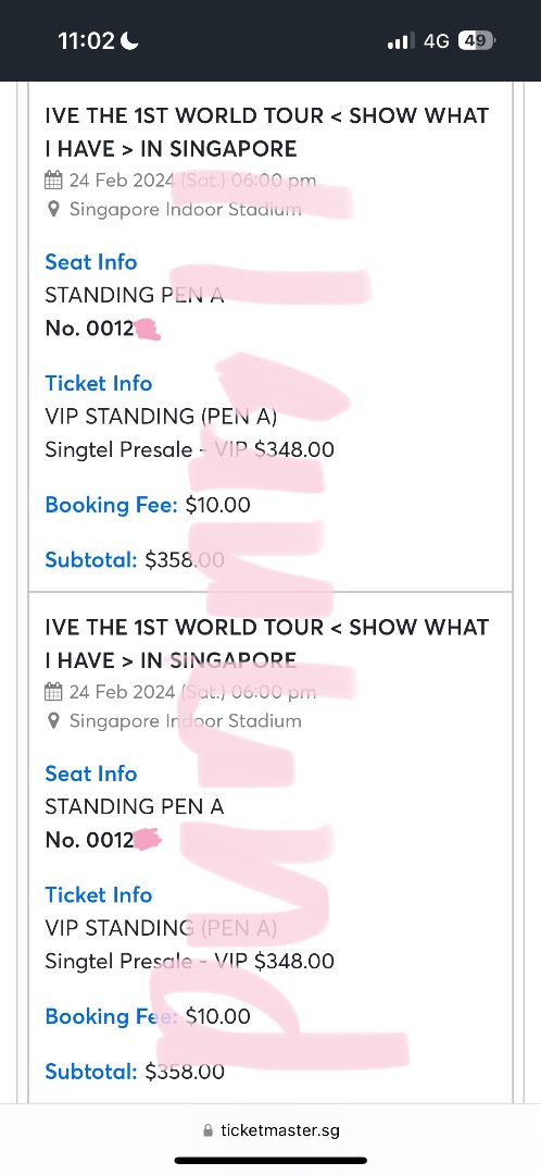 Wts ive show you what I am concert in singapore vip tickets, Tickets & Vouchers, Event Tickets ...