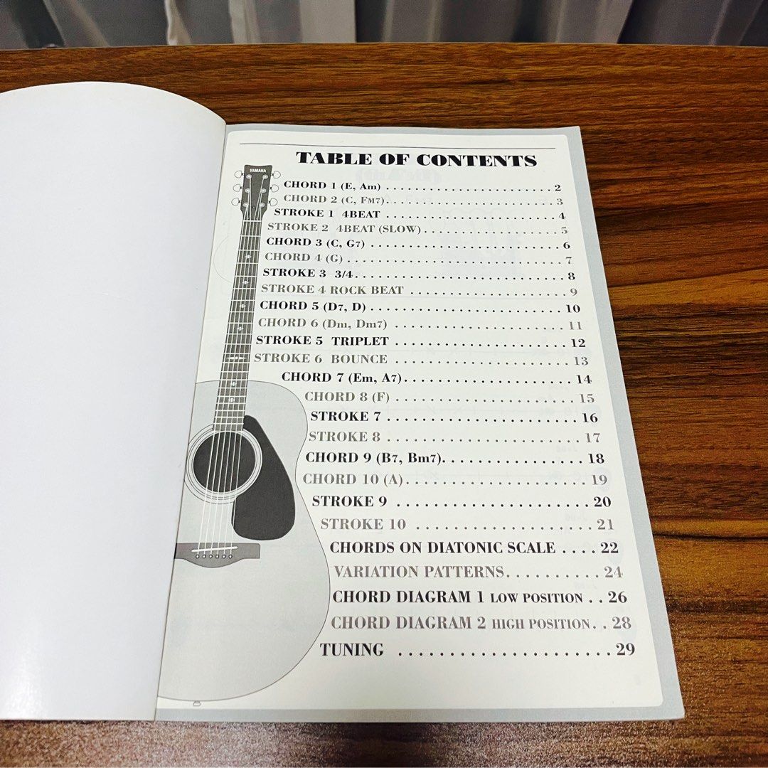 Yamaha Acoustic Guitar Music Score Book / School Textbook, Hobbies ...