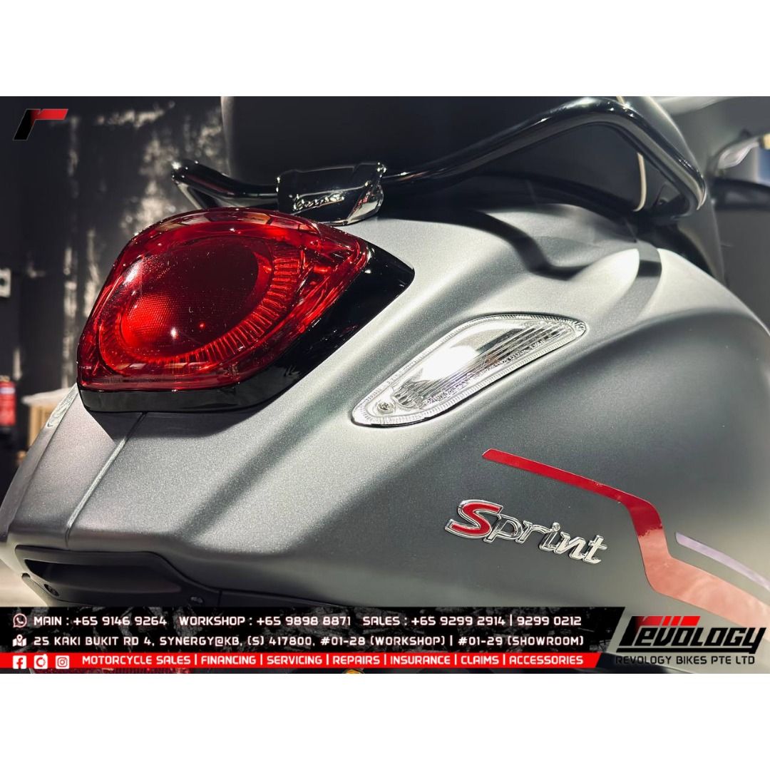YEAR END PROMO ! FREE ORIGINAL VESPA BOX & RACK ! VESPA SPRINT READY ...