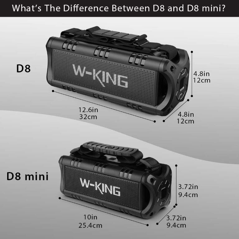 0081 W-KING D8 Mini 30W TWS Portable Wireless Speakers, Audio, Soundbars, Speakers & Amplifiers ...