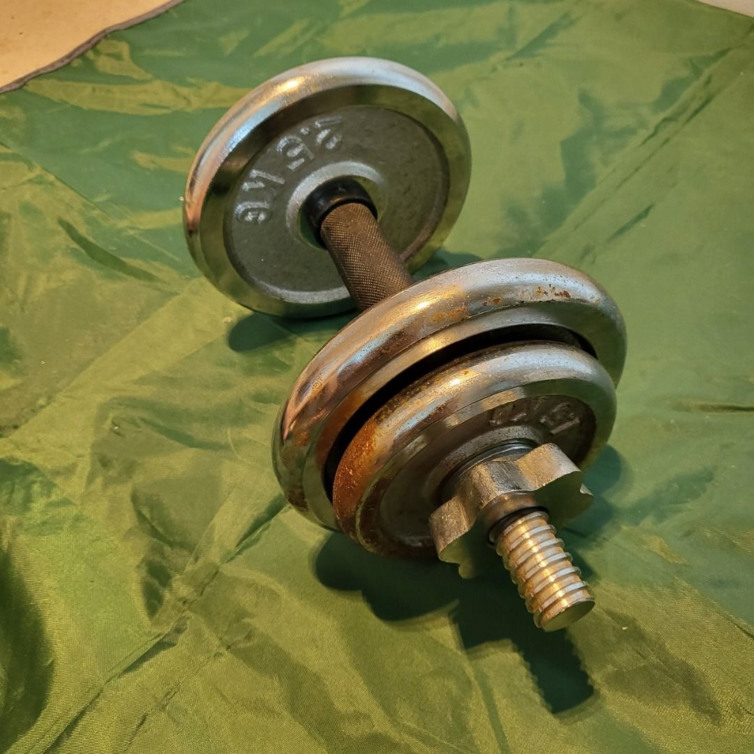 10 kg Dumbbell Weights training set, Sports Equipment, Exercise ...