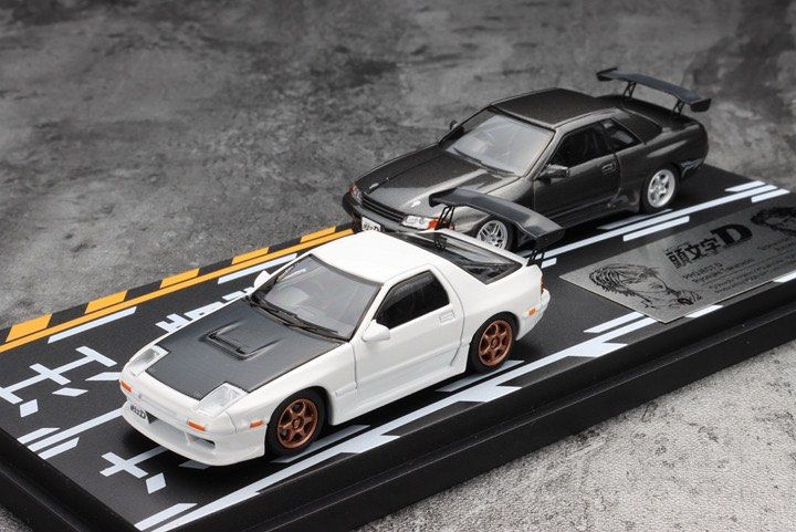 1:64 Initial D RX7/R32 Set, Hobbies & Toys, Toys & Games on Carousell
