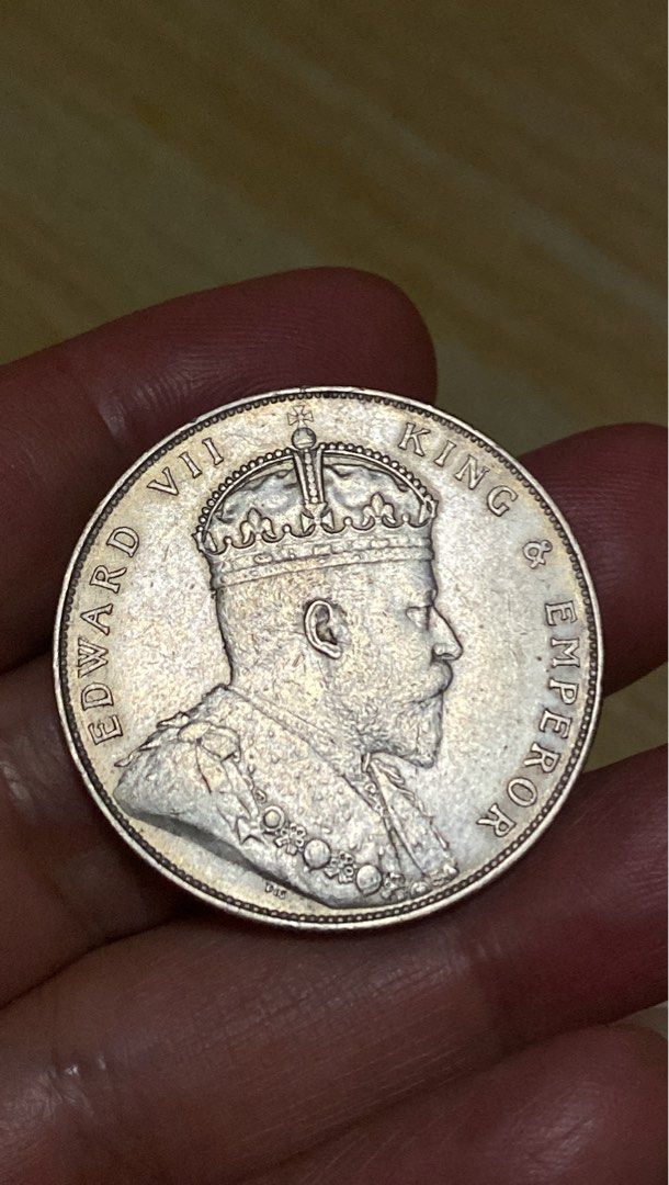 1908 Straits Settlements Dollar Coin, Hobbies & Toys, Memorabilia ...
