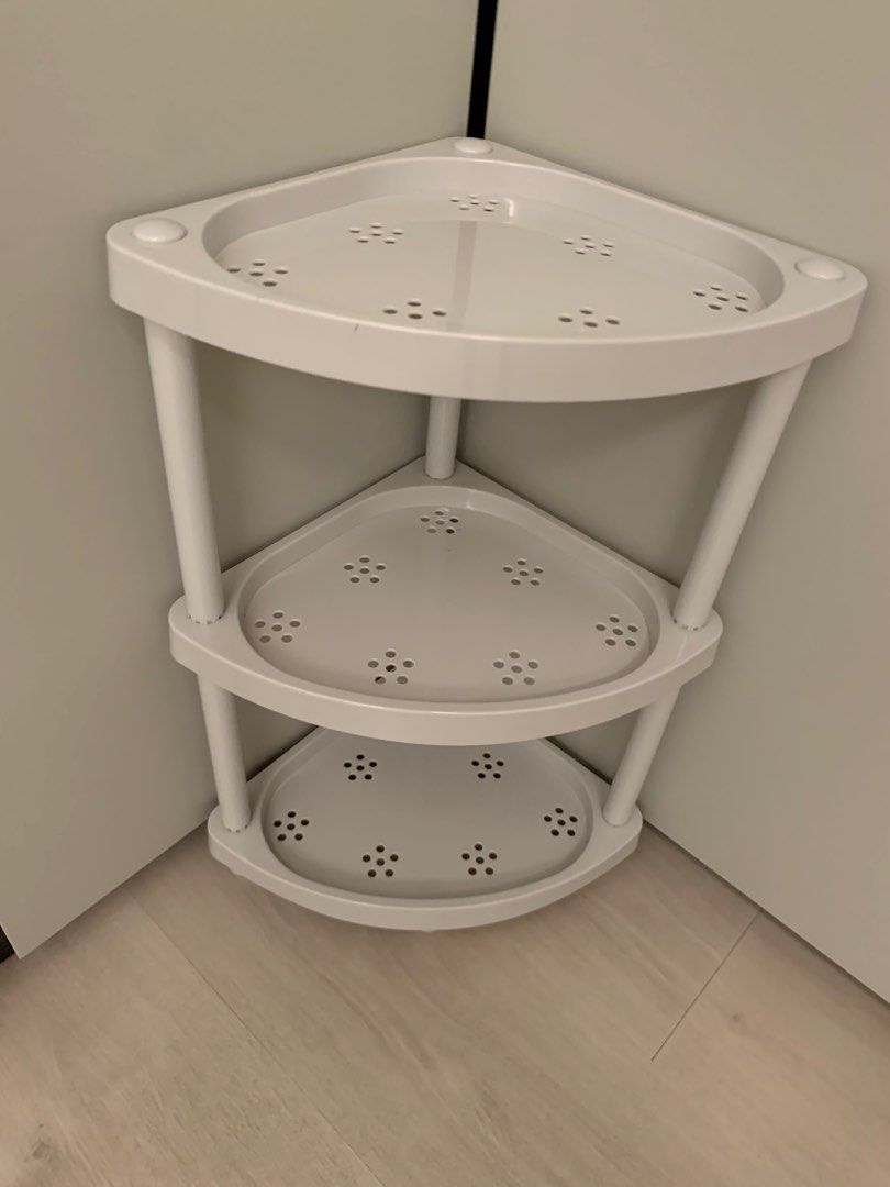 3 tier Corner shelf, Furniture & Home Living, Home Improvement ...