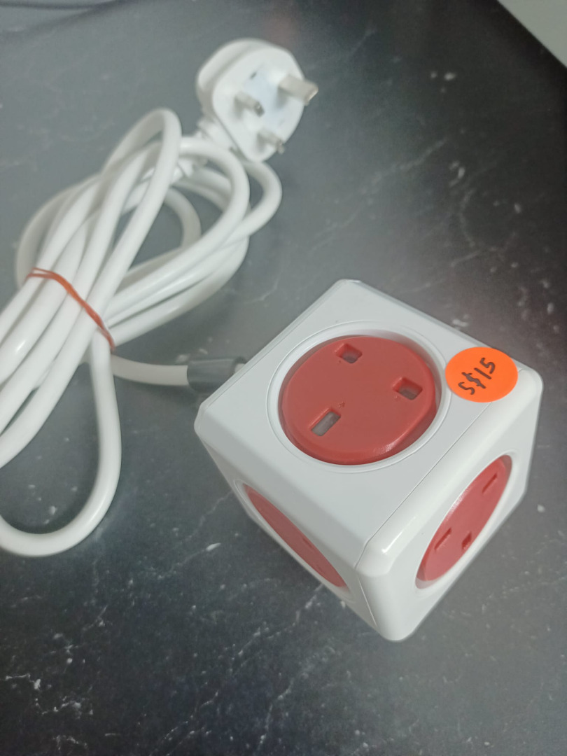 5 Gang Extension sockets Cube 3m, TV & Home Appliances, Electrical ...