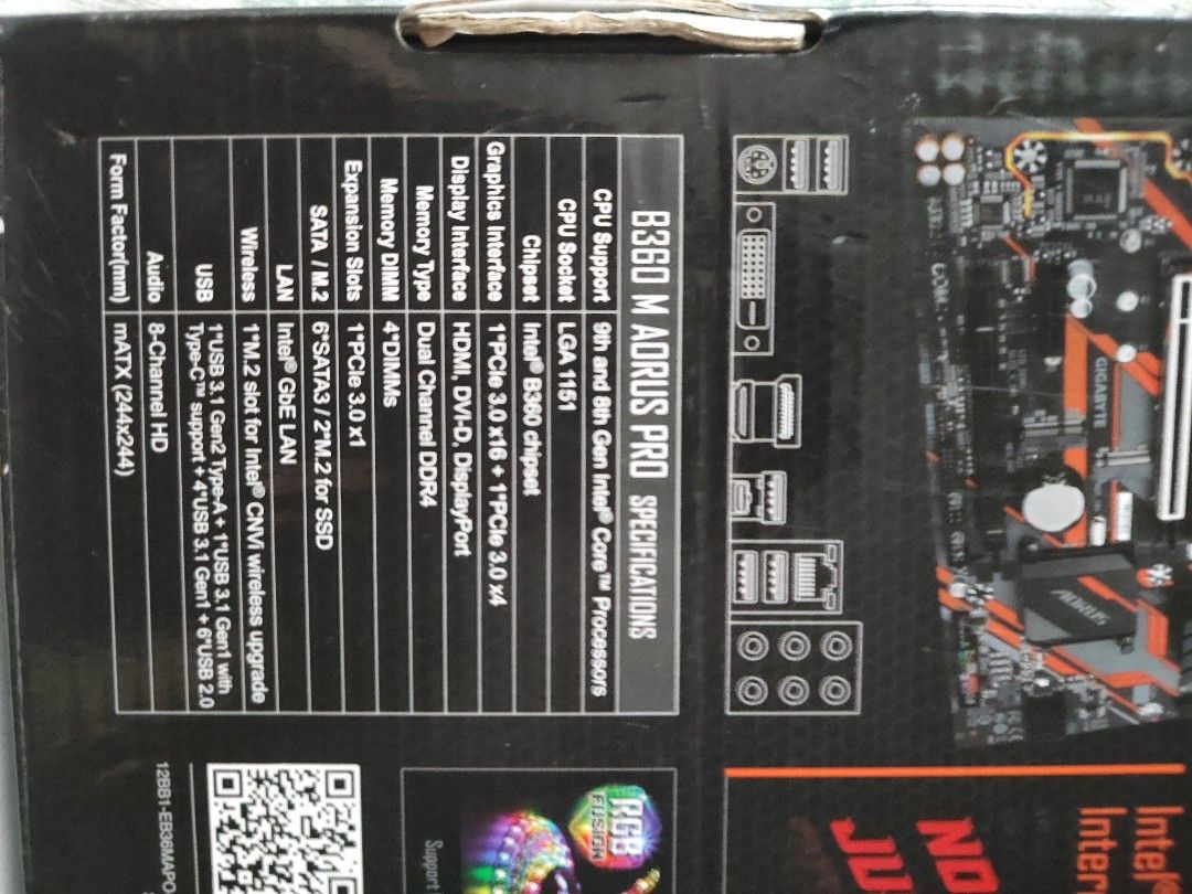 8TH/9TH GEN MOTHERBOARD, Computers & Tech, Parts & Accessories ...