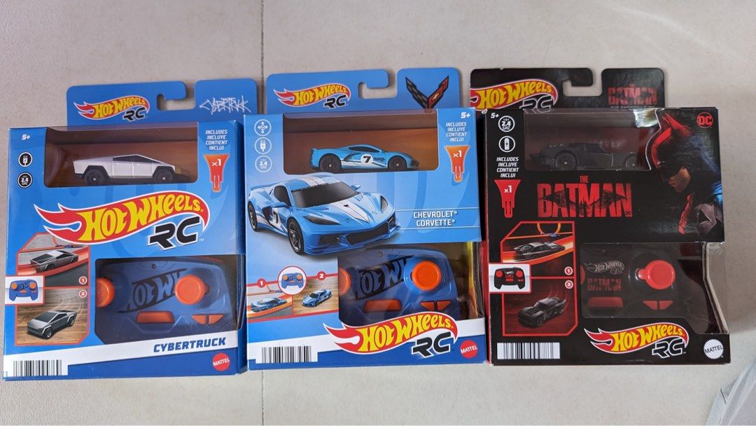 小量現貨 Hot Wheels RC 1:64 Scale Tesla Cybertruck / Chevrolet Corvette ...