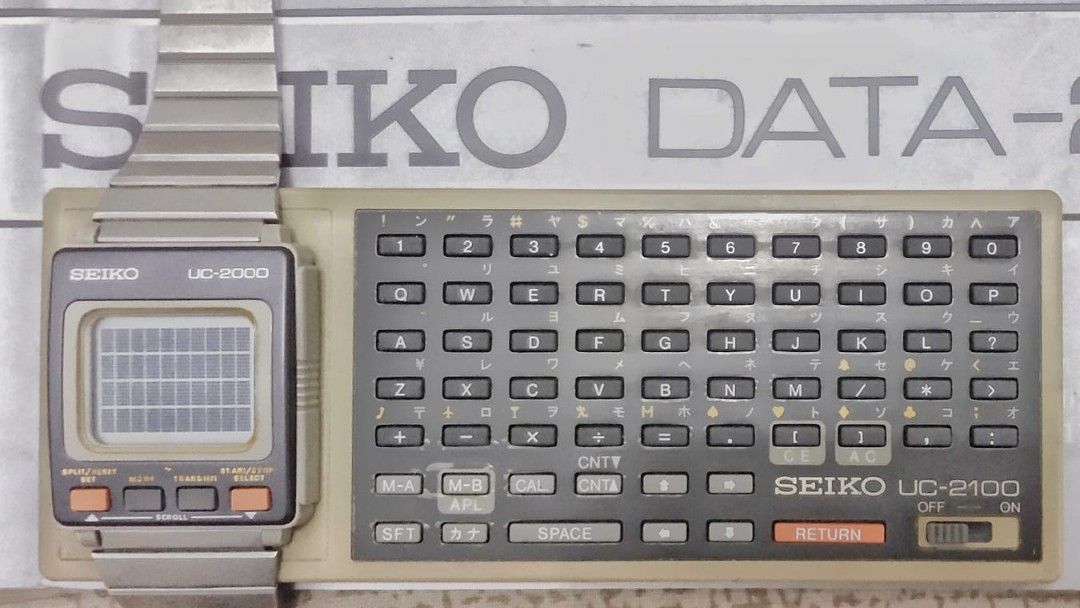 [ SEIKO DATA 2000/KEYBOARD UC2100 ] JAM TANGAN DATA KEYBOARD LCD ...