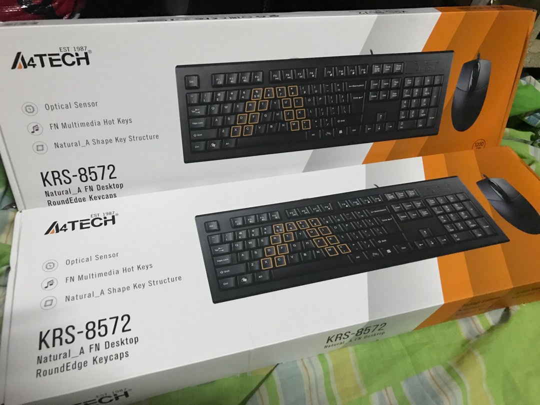 A4tech keyboard and mouse, Computers & Tech, Parts & Accessories, Computer Keyboard on Carousell