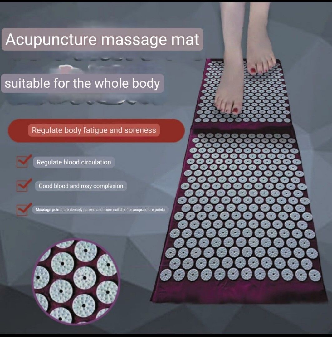 Acupuncture massage mat, Health & Nutrition, Massage Devices on Carousell