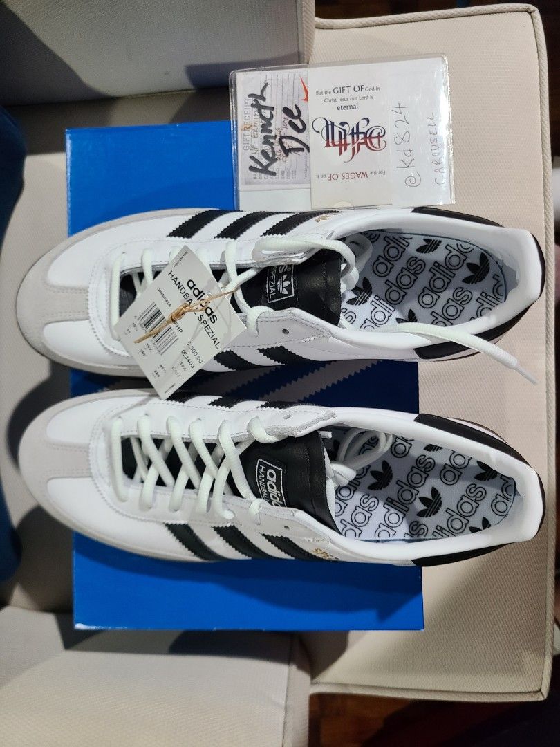 Adidas Handball Spezial Retro Sneakers Black White Gum Classic Shoes ...