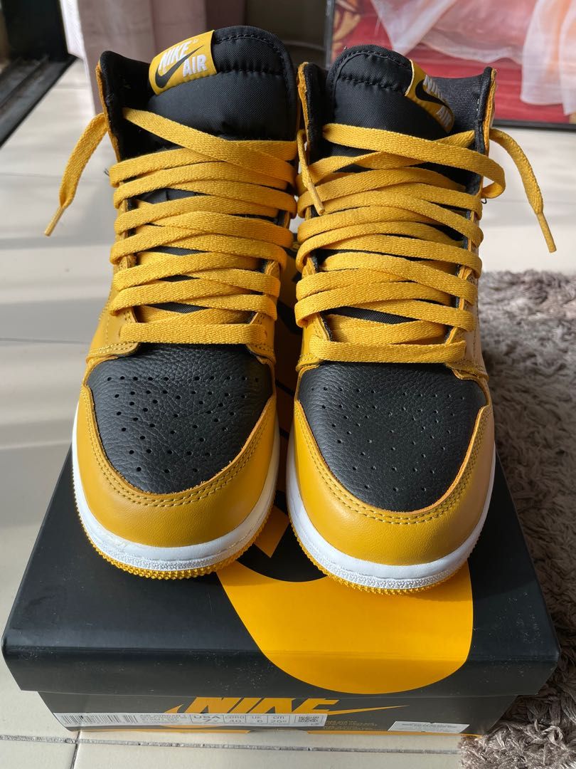 Air Jordan 1 Pollen, Men's Fashion, Footwear, Sneakers on Carousell
