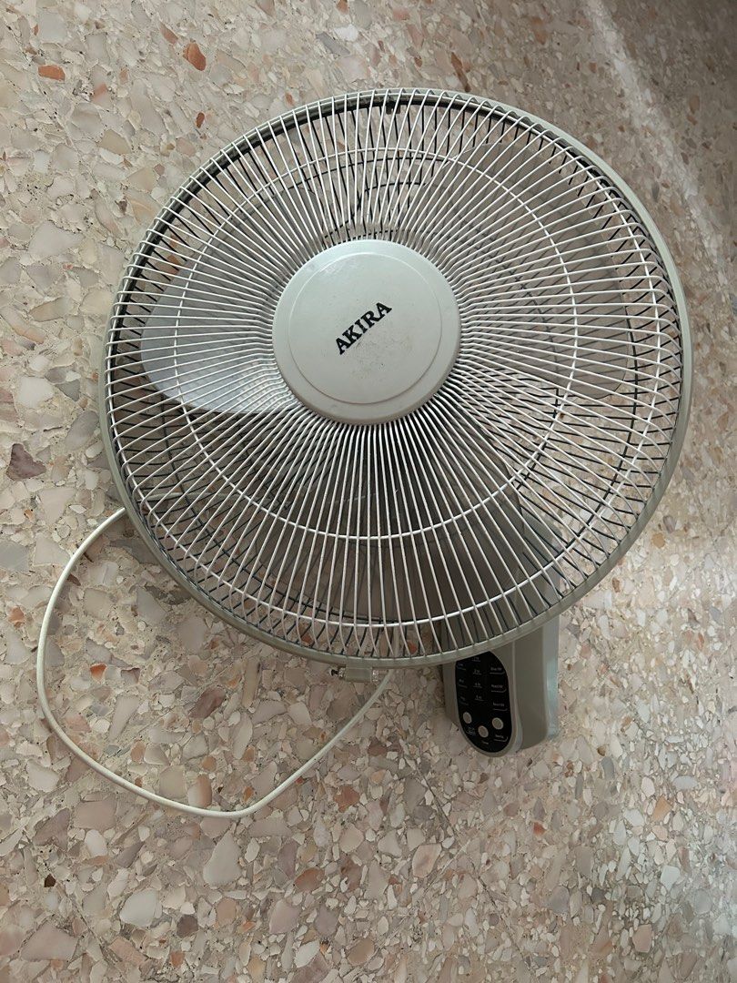 Akira Wall fan, Furniture & Home Living, Lighting & Fans, Fans on Carousell