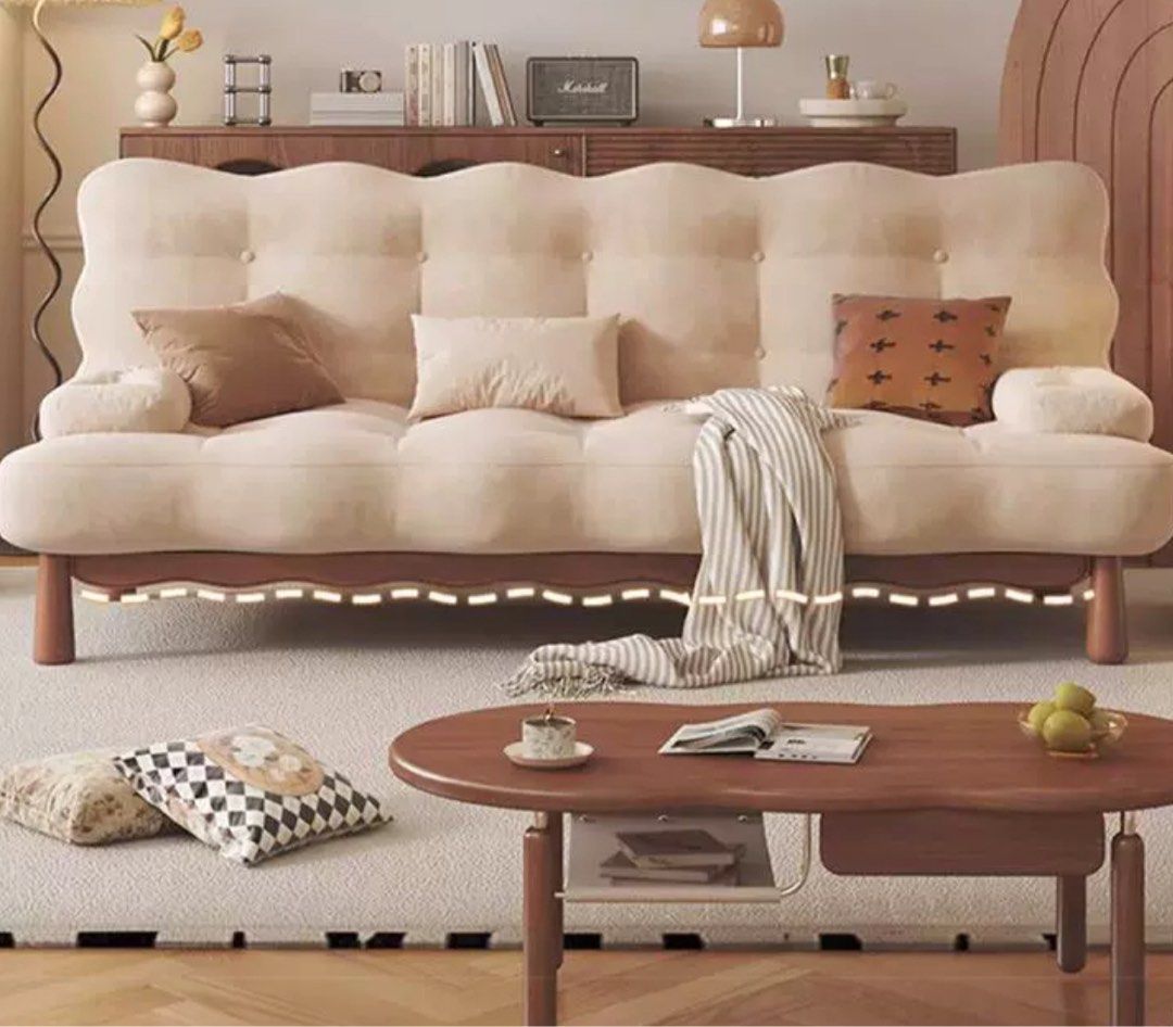 ALO Japandi Fabric Sofa Bed, Furniture & Home Living, Furniture, Sofas ...