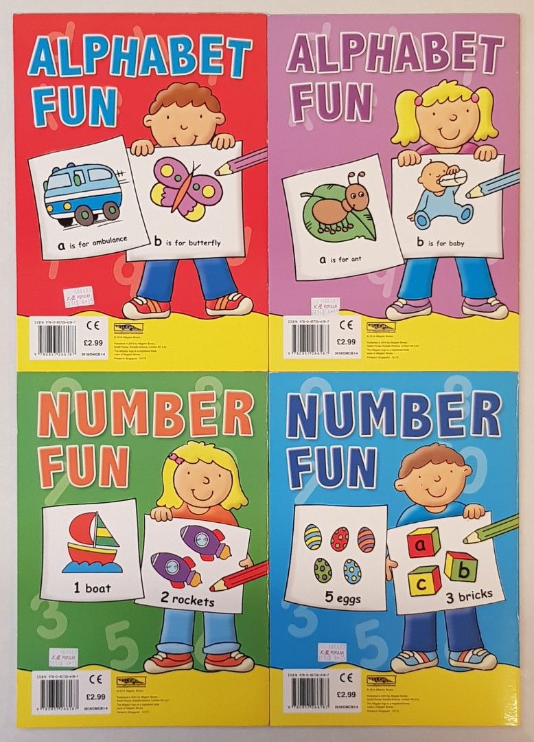 Alphabet & Number Fun Colouring Book, Hobbies & Toys, Books & Magazines ...