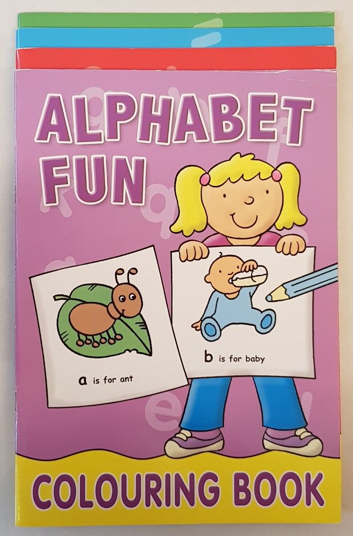 Alphabet & Number Fun Colouring Book, Hobbies & Toys, Books & Magazines ...