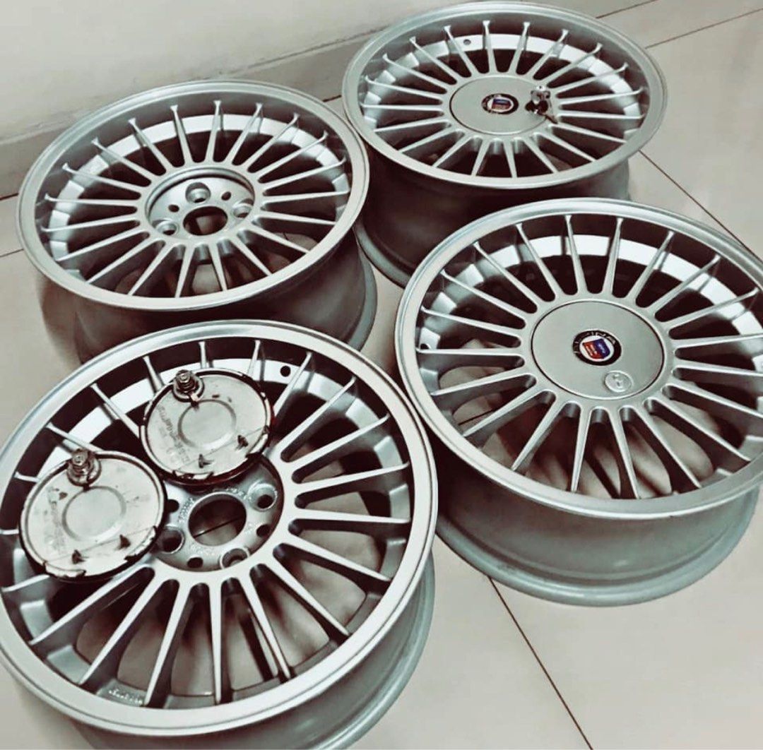 Alpina Rims 16 x 7J w Lock Set (ULTRA RARE) , Car Accessories, Tyres ...