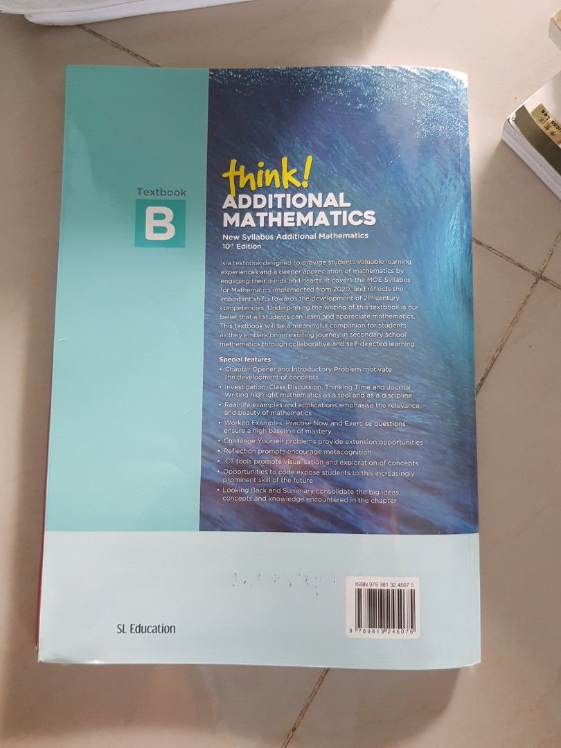 Amath Textbook think B, Hobbies & Toys, Books & Magazines, Textbooks on ...