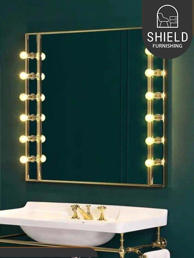 AMELIA Hollywood Spotlight Vanity Mirror, Furniture & Home Living, Home ...