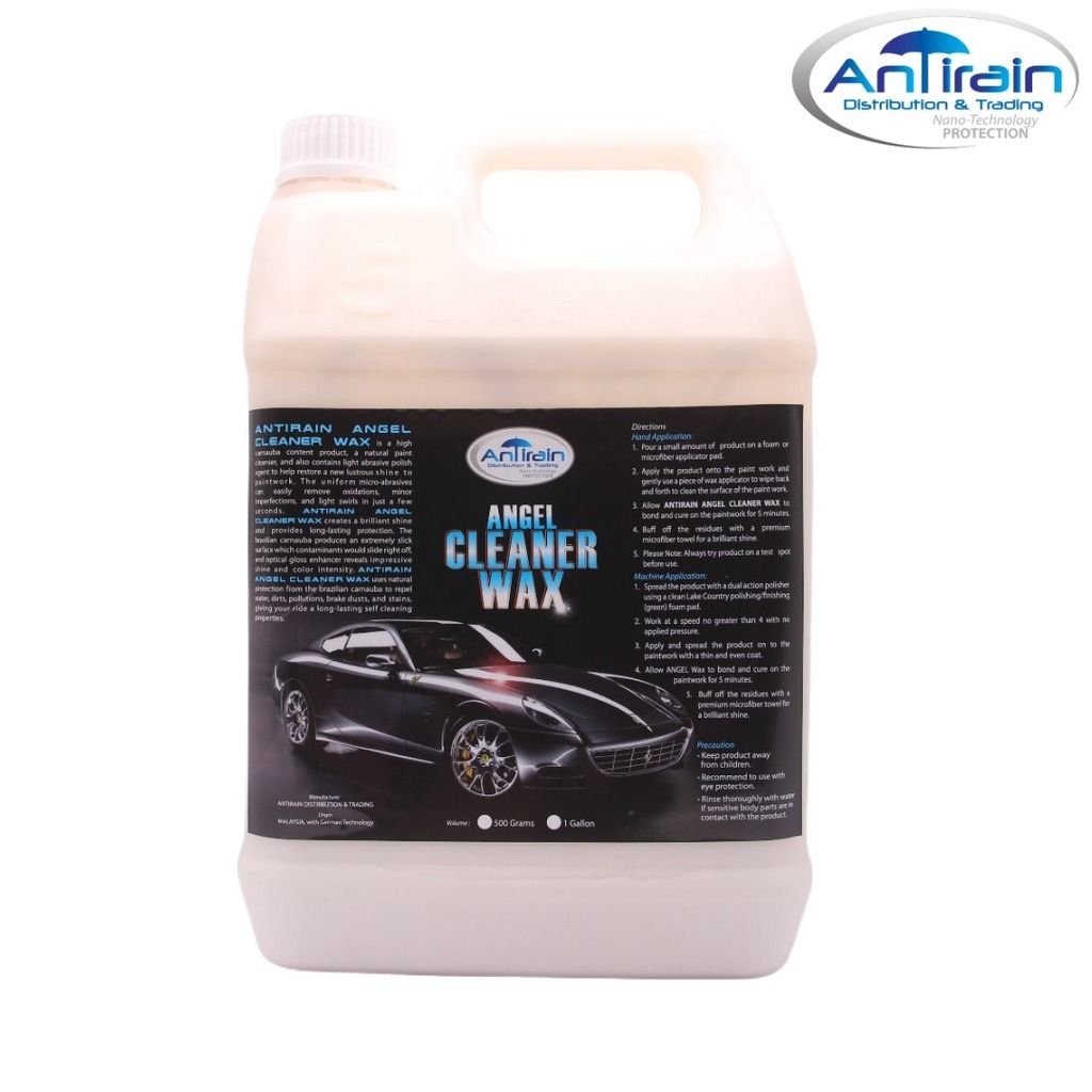 ANTIRAIN ANGEL CLEANER WAX 1 GALLON [ REMOVE DIRT ON CAR BODY ], Car ...
