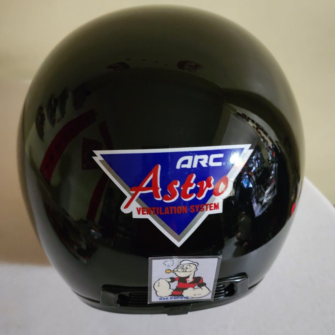 ARC ASTRO HELMET GLOSS BLACK COLOR, Motorcycles, Motorcycle Accessories ...
