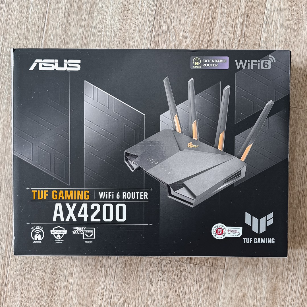 ASUS TUF Gaming AX4200 Dual Band WiFi 6 Router, Computers & Tech, Parts ...