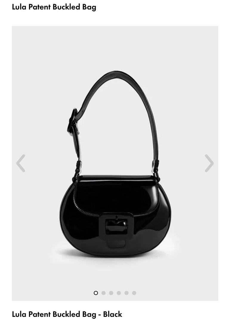 Authentic Charles & Keith - Lula Patent Shoulder Bag (Itzy Collection ...