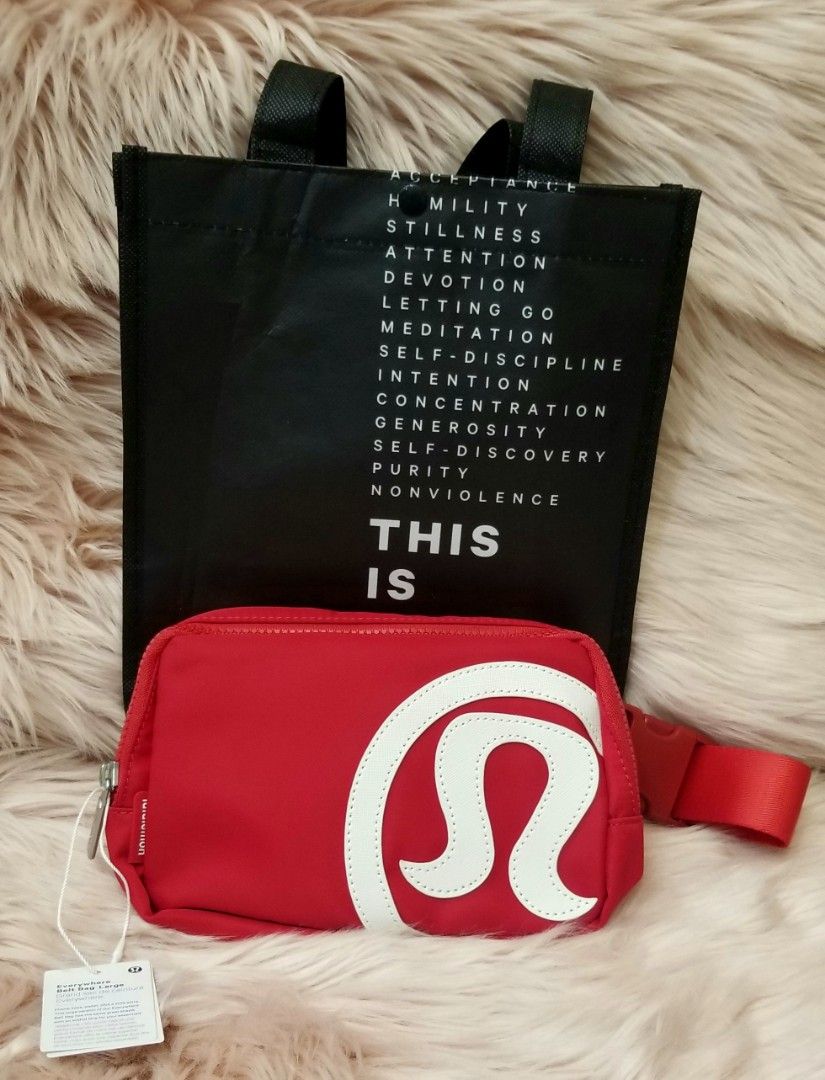 Authentic Lululemon with Initial 2L Everyday Bag in Red, Women's ...