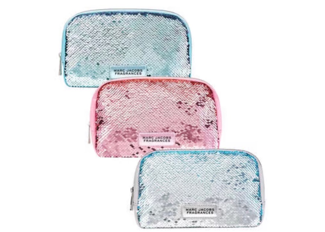 Authentic Marc Jacobs Sequin GWP Pouch With Box, Announcements on Carousell