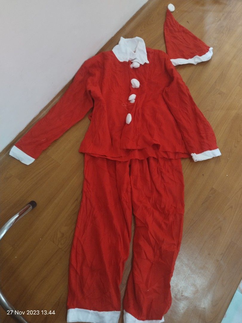 Baju santa kostum natal, Fesyen Wanita, Pakaian Wanita, Gaun & Rok di ...