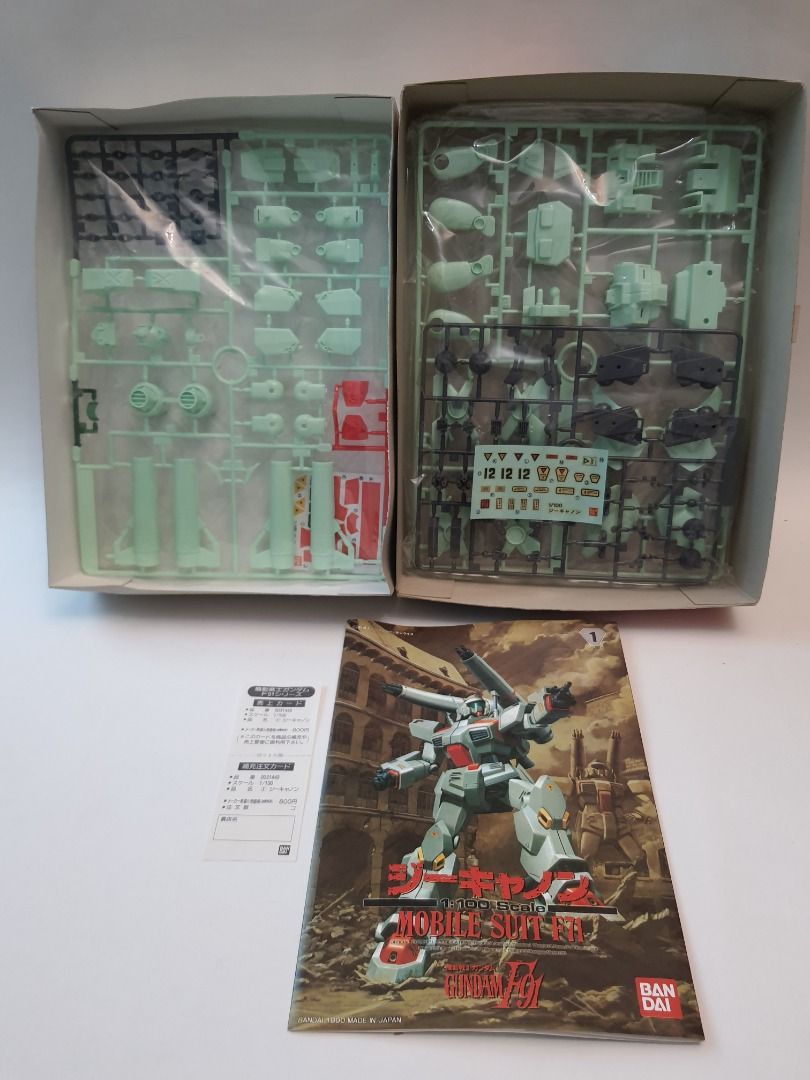 BANDAI 1990 1:100 Gundam F91 Mobile Suit F71 GunCannon, 興趣及遊戲, 玩具 & 遊戲類 ...