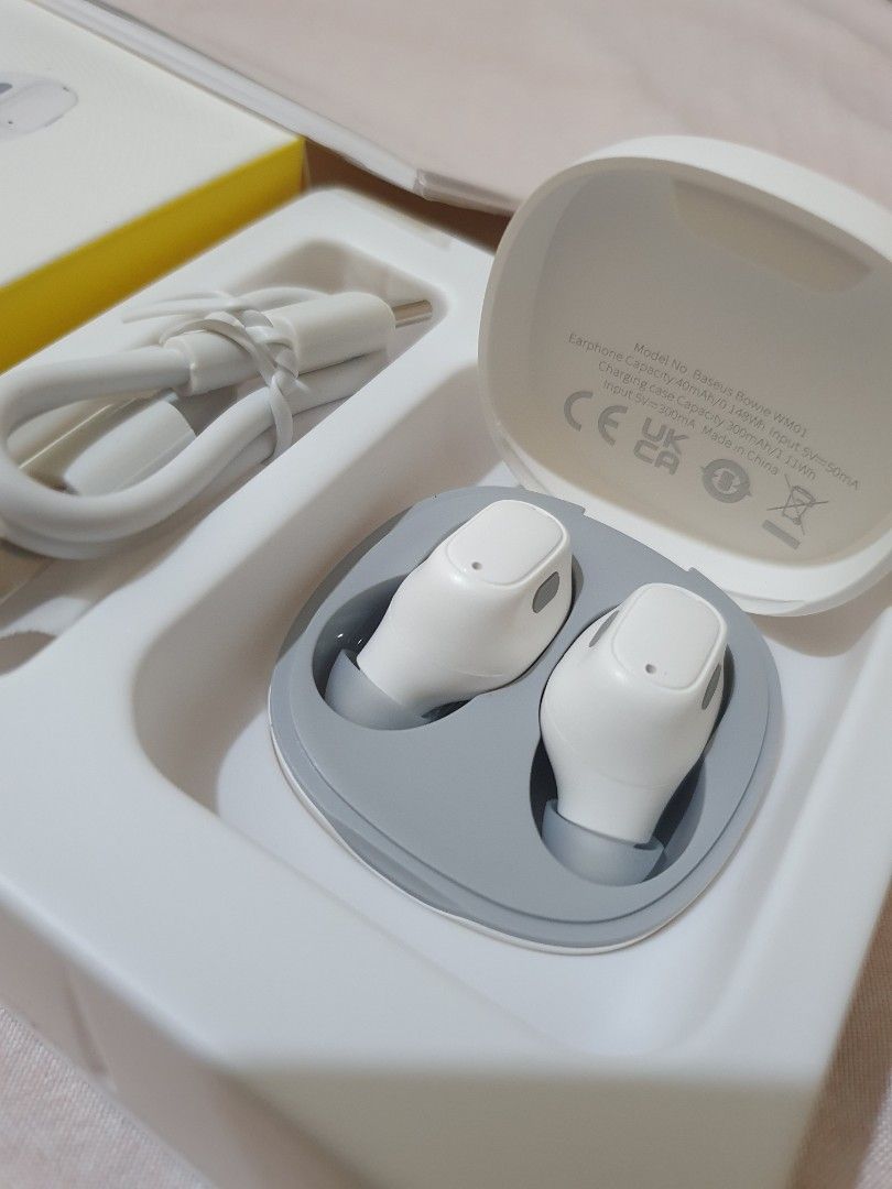 Baseus Bluetooth WMO1- White, Audio, Earphones on Carousell