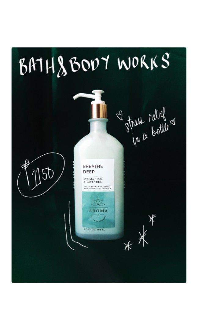 Bath And Body Works Aromatherapy Body Lotion Beauty And Personal Care
