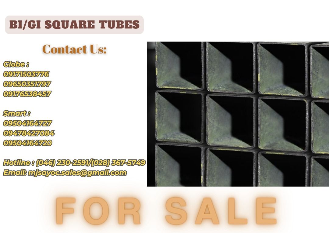 BI/GI SQUARE TUBE, Commercial & Industrial, Construction & Building ...