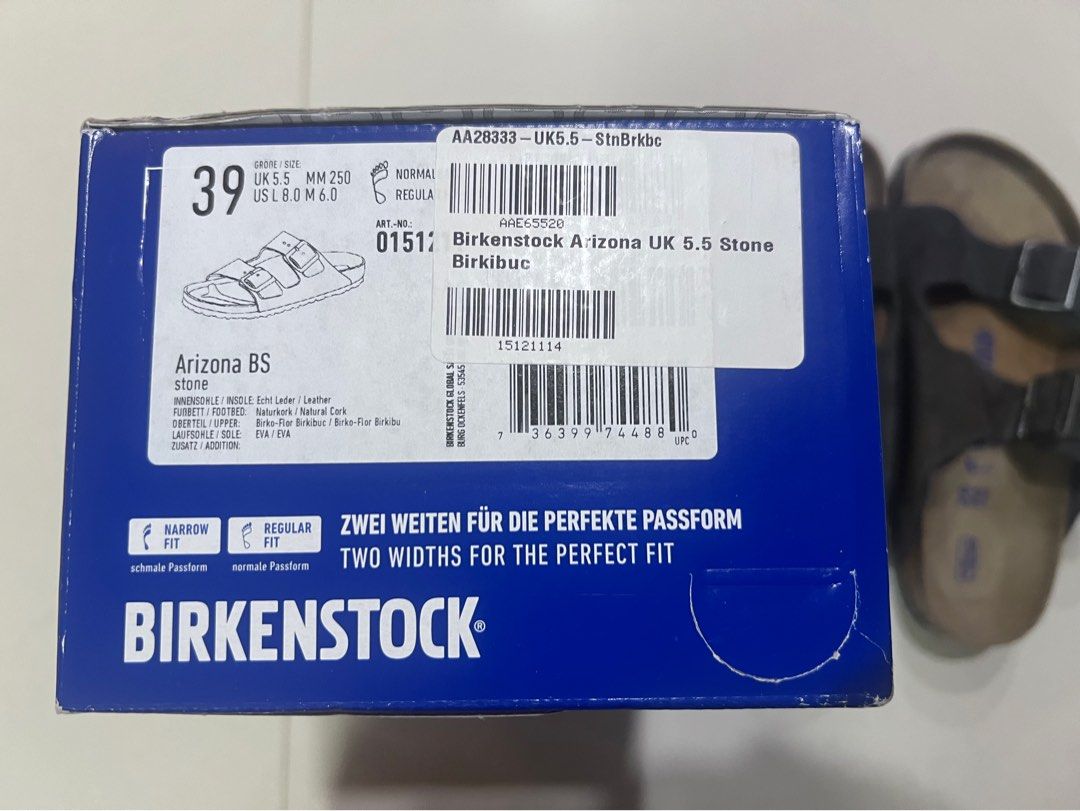 Birkenstock Arizona BS (Stone) Softbed, Women's Fashion, Footwear ...
