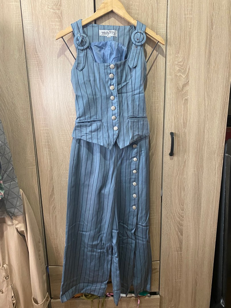Bkk denim coords, Women's Fashion, Dresses & Sets, Sets or Coordinates ...