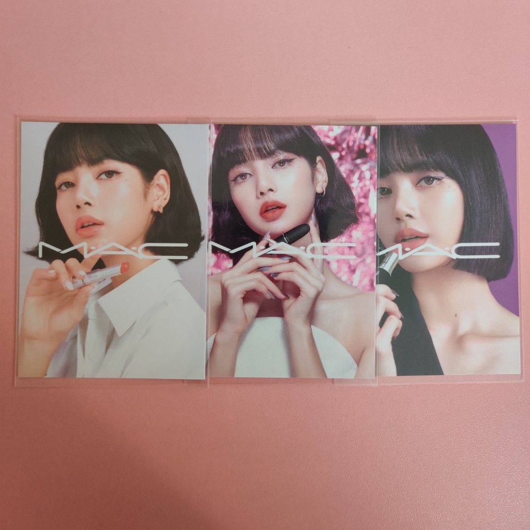 Blackpink Lisa MAC photocards, Hobbies & Toys, Memorabilia ...