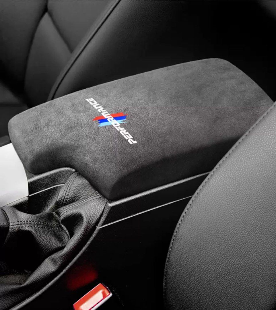 BMW Carbon Fiber CF Alcantara Leather Armrest Arm Rest Box Center ...