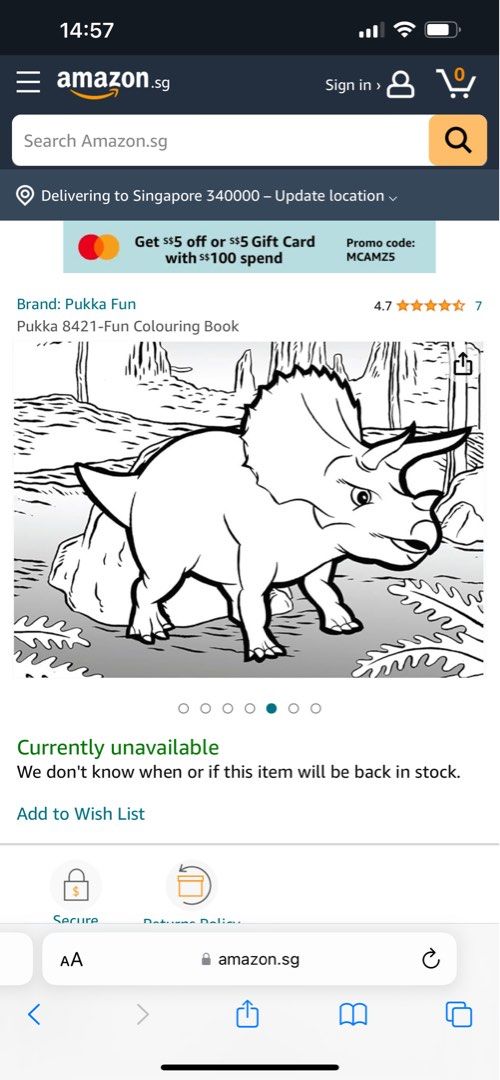 BNIS Dinosaurs 4D Interactive Colouring Book, Hobbies & Toys, Toys ...