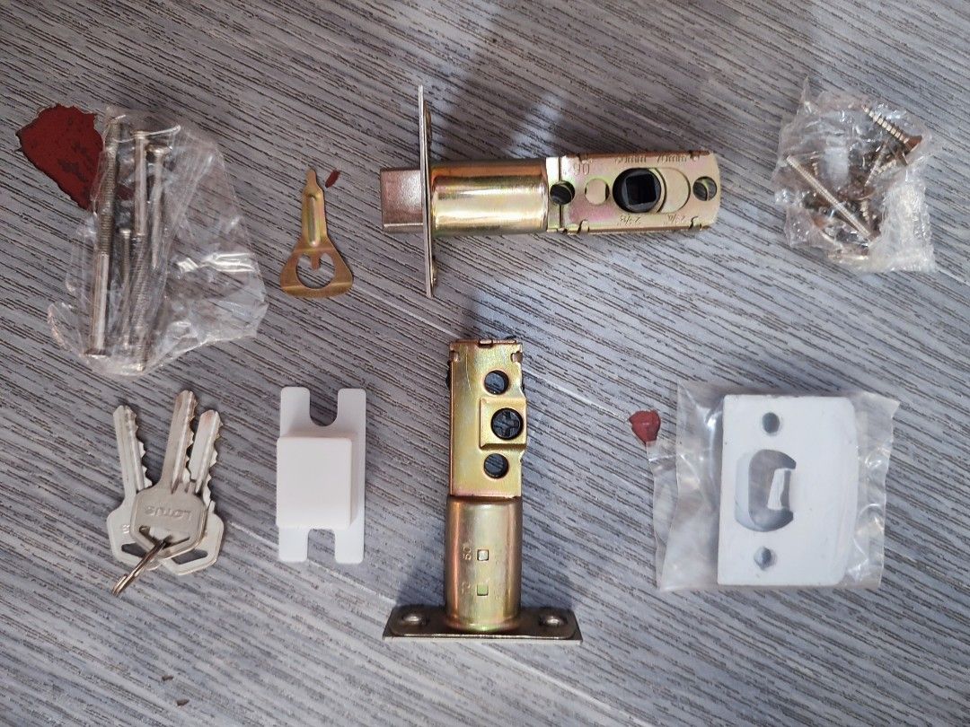 Branded Lotus Entrance handle set satin Nickle Door Hardware & locks ...