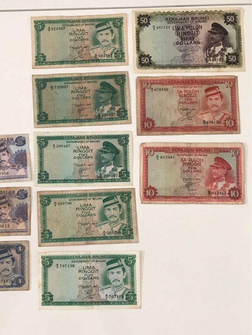 Brunei old notes, Hobbies & Toys, Memorabilia & Collectibles, Currency ...