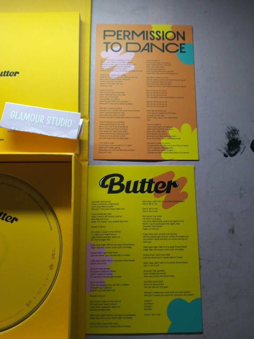 BTS Butter Album (Outbox, Photobook, Lyrics and CD), Hobbies & Toys ...