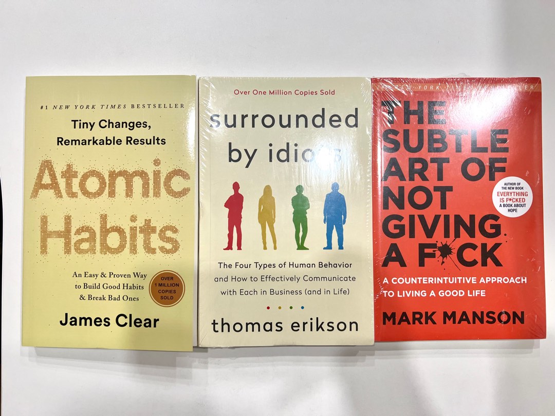 [Bundle] Atomic Habits, Surrounded By Idiots, The Subtle Art of Not Giving A F*ck, Hobbies ...