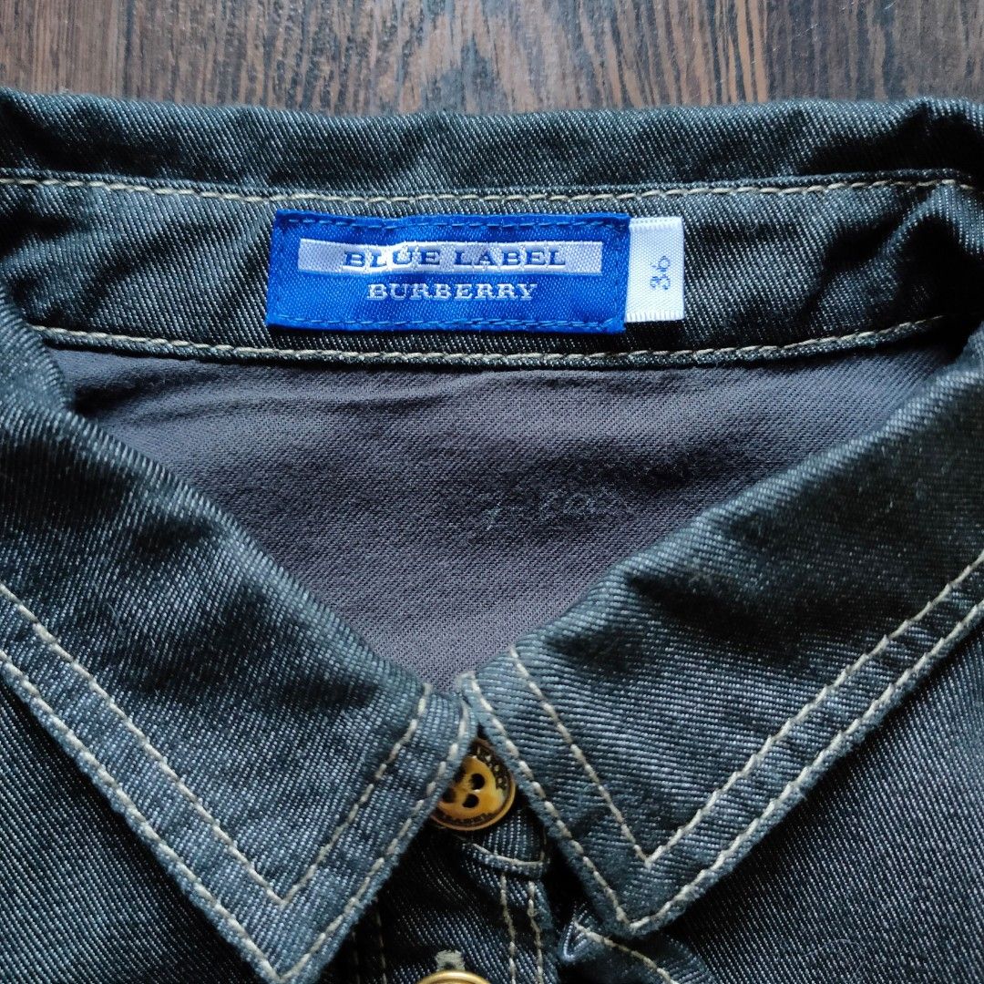 BURBERRY BLUE LABEL JAPAN | Denim Dress Mini Flare, Women's Fashion ...