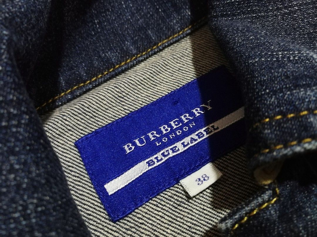 BURBERRY London Blue Label denim jacket woman S, Luxury, Apparel on ...