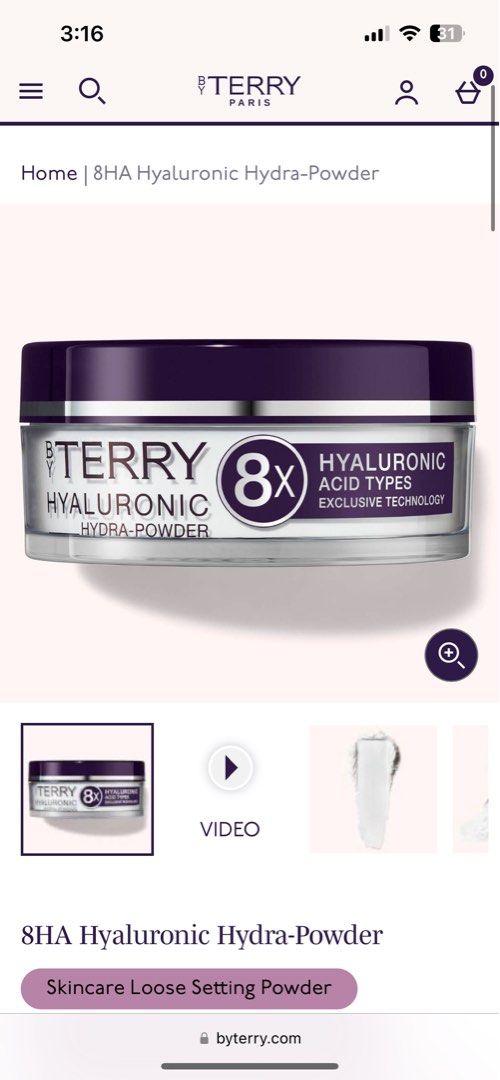 ByTerry 8HA Hyaluronic Hydra-Powder, Beauty & Personal Care, Face ...