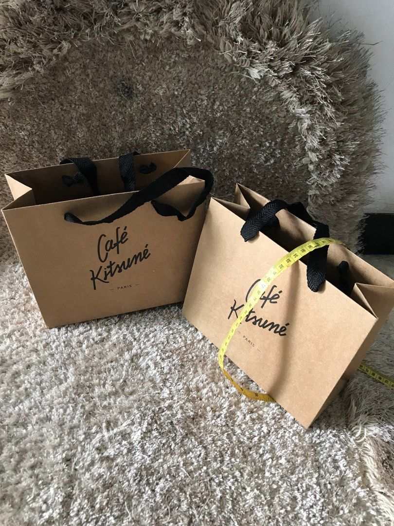CAFE KITSUNE PARIS PAPER BAG HARGA SATUAN YA SHOPPING BAG KANTONG ...