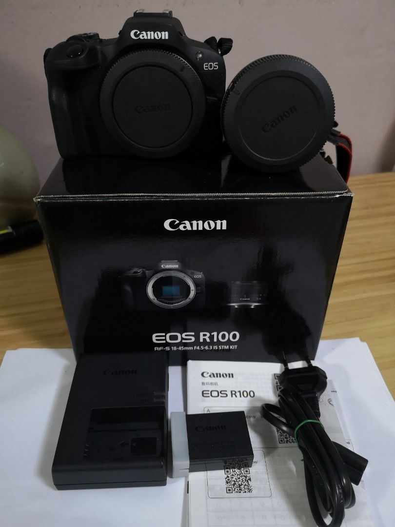 Canon EOS R100 Kit, Photography, Cameras on Carousell